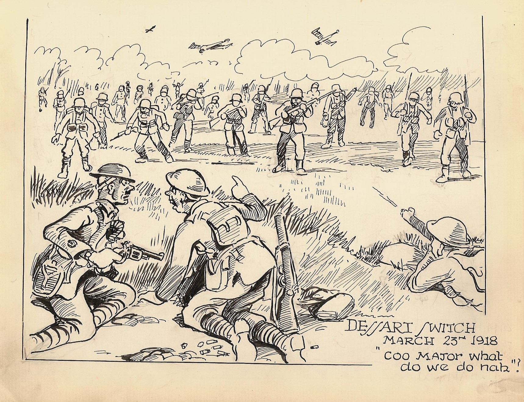 Harry Tyers at Ytres, March 1918 – London Irish Rifles Association